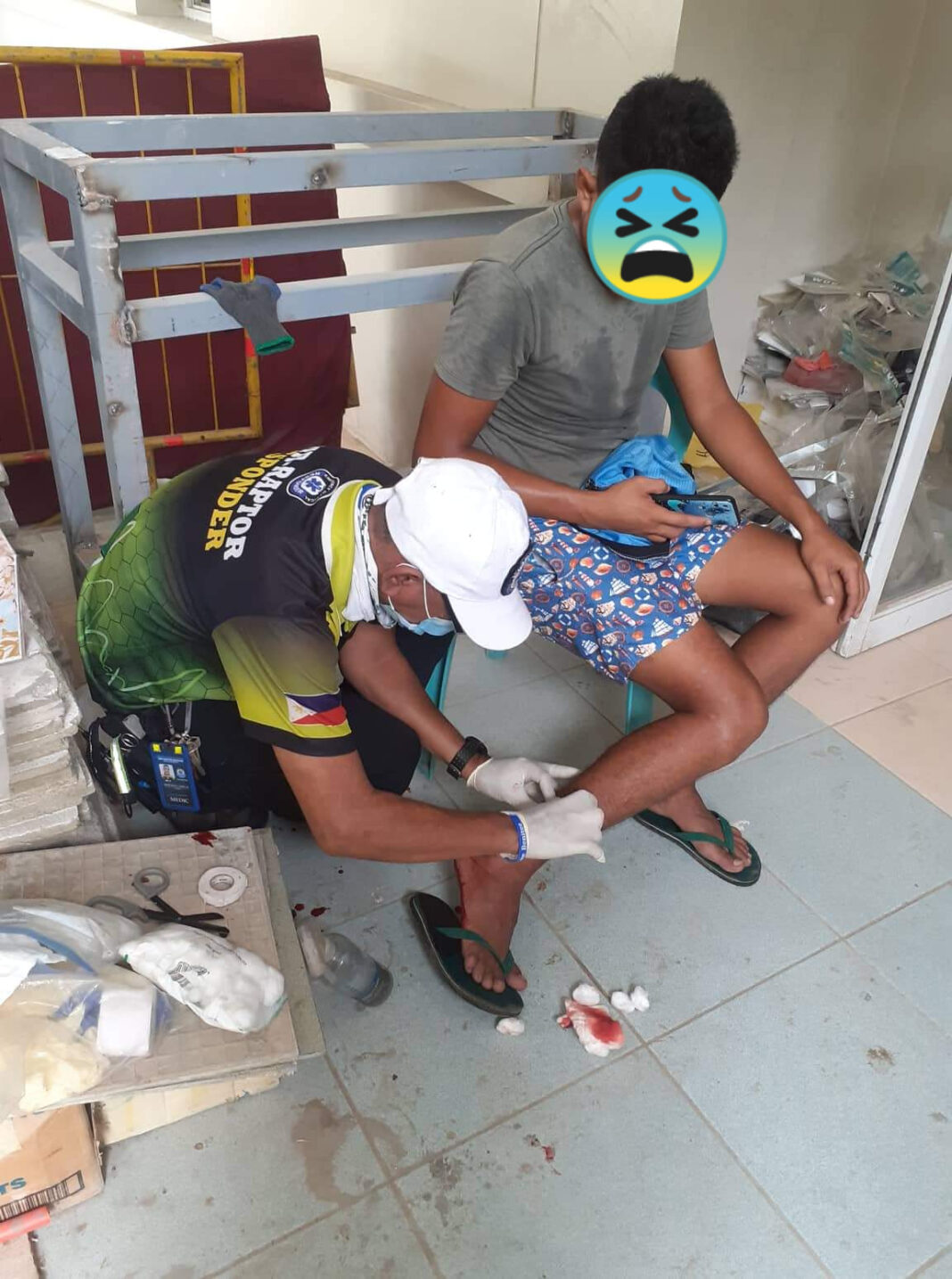 EMR Raptor volunteer responded trauma case at the back of NGC victim of ...